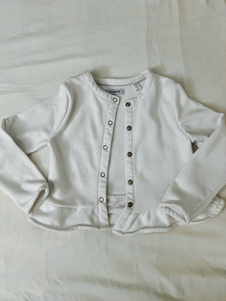 Okaidi girl cardigan, Babies & Kids, Babies & Kids Fashion on Carousell
