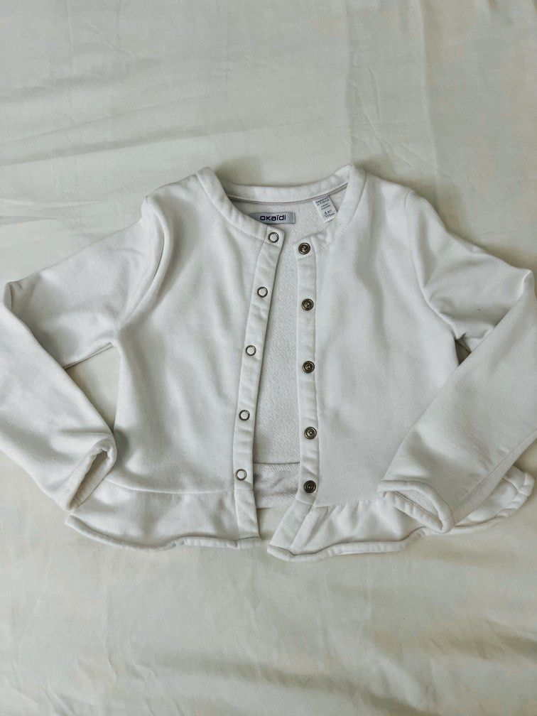 Okaidi girl cardigan, Babies & Kids, Babies & Kids Fashion on Carousell