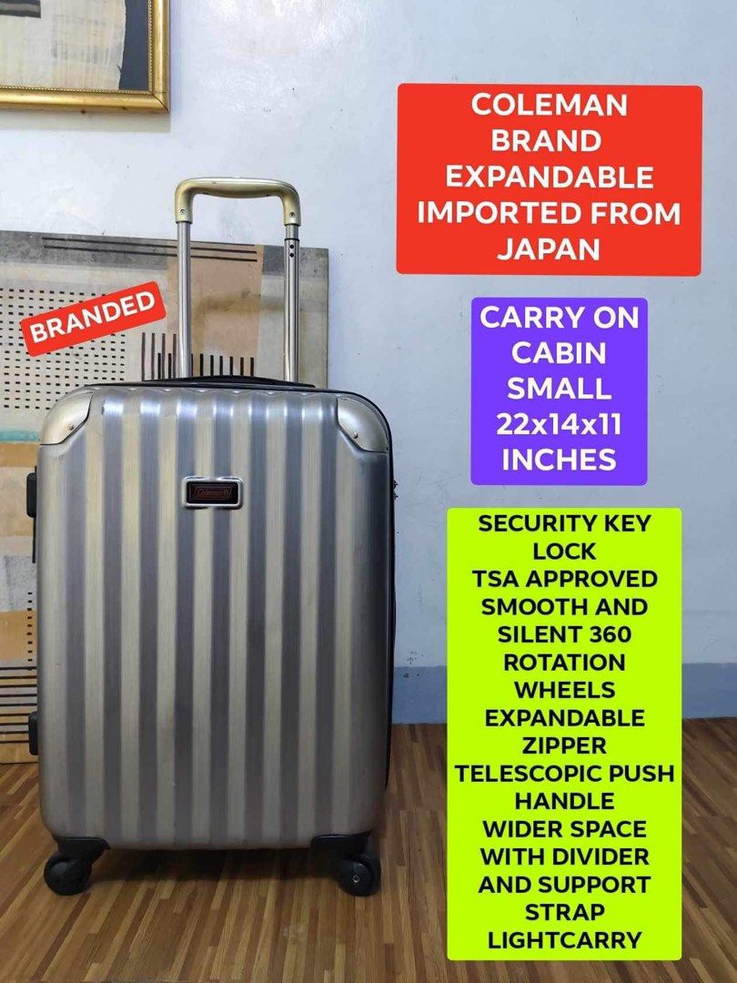 ORIGINAL COLEMAN JAPAN BRAND EXPANDABLE SMALL,HAND CARRY CABIN SIZE ...