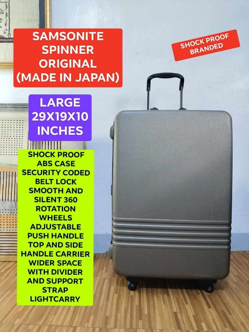ORIGINAL SAMSONITE BRAND SHOCK PROOF SPINNER( MADE IN JAPAN) IMPORT ...