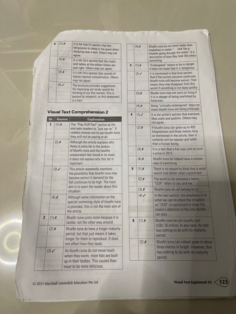 P5 English Vocabulary/Synthesis & Transformation/Visual Text ...