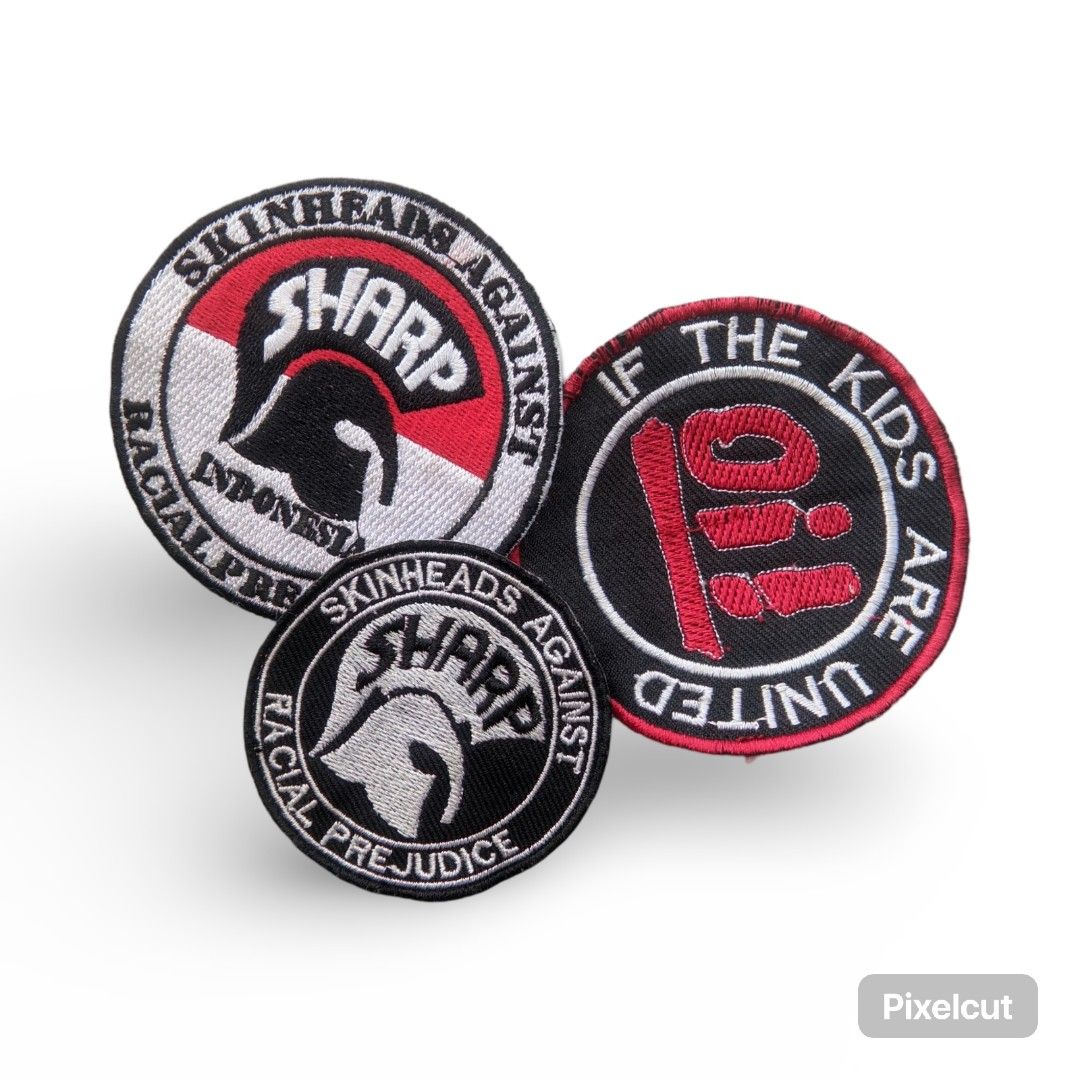 Patch emblem Skinhead, Fesyen Pria, Aksesoris, Lainnya di Carousell