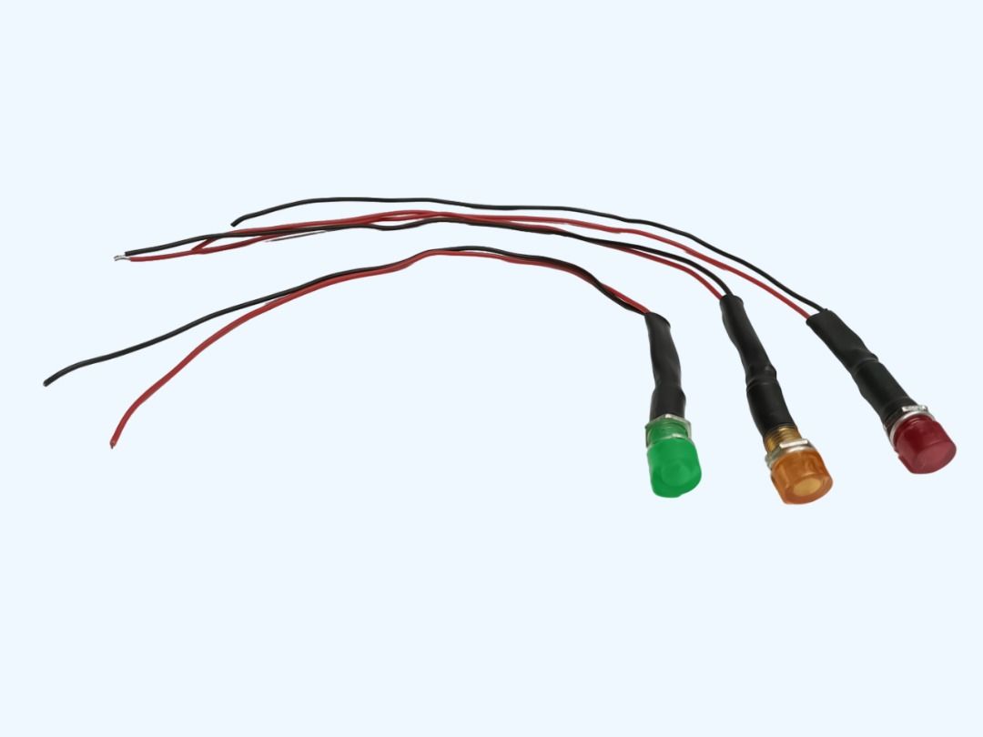 PILOT BULB 12V CIRCLE HEAD 10mm 2-PIN with WIRE (1-PC per ORDER ...