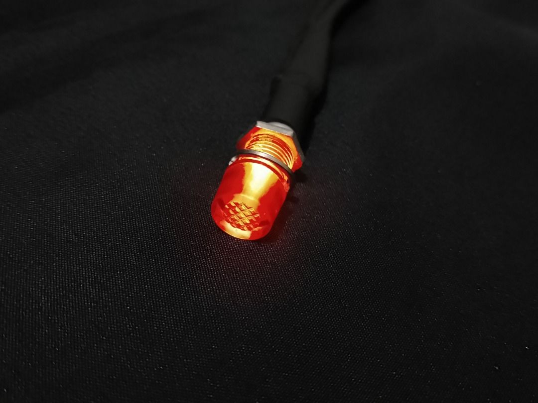 PILOT BULB 220V CIRCLE HEAD 10mm 2-PIN with WIRE (1-PC per ORDER ...