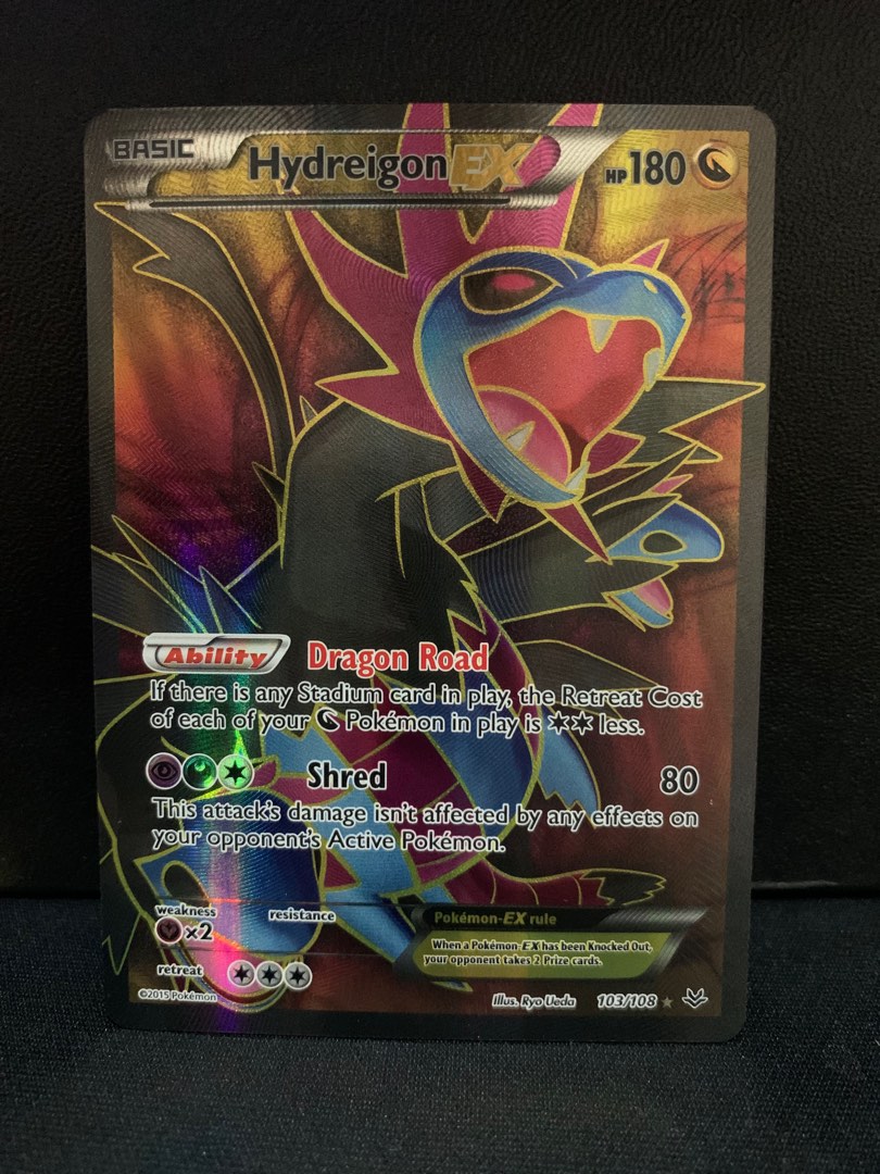 Pokemon Card Hydreigon EX, Hobbies & Toys, Toys & Games on Carousell