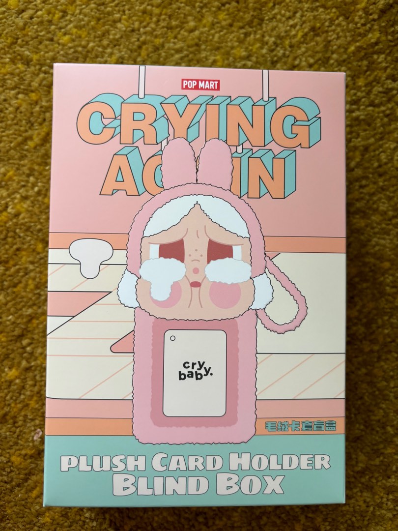 Popmart Crying Again Plush Card Holder Blindbox, Hobbies & Toys, Toys ...