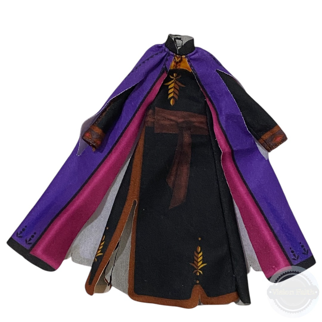 PRINCESS ANNA DOLL DRESS WITH CLOAK FROM "HASBRO ANNA CLASSIC DOLL ...