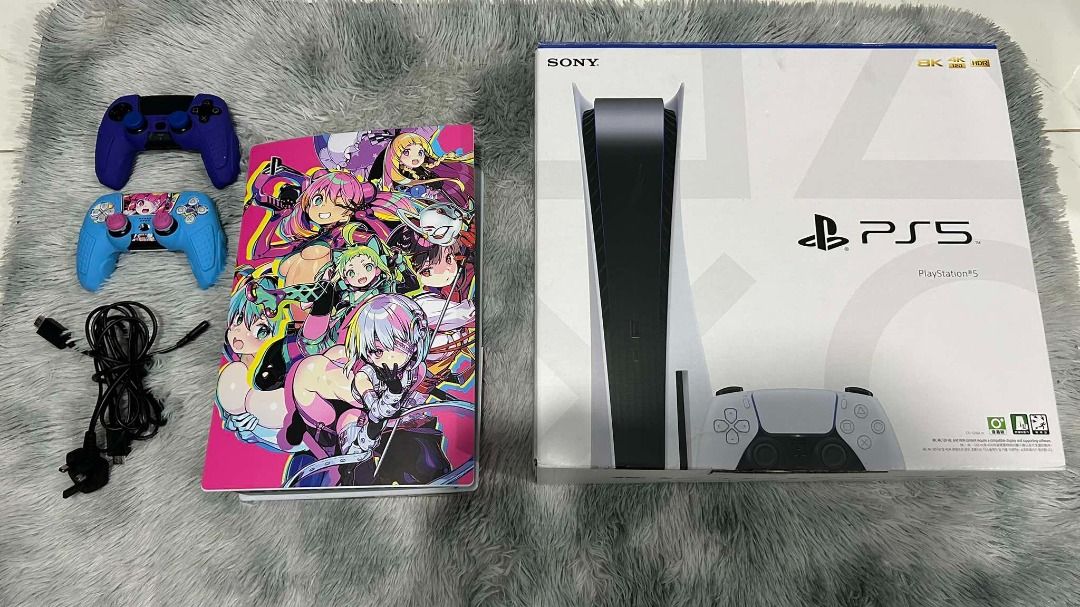 PS5 complete w/ box 2 DS5 Controller, Video Gaming, Video Game Consoles ...
