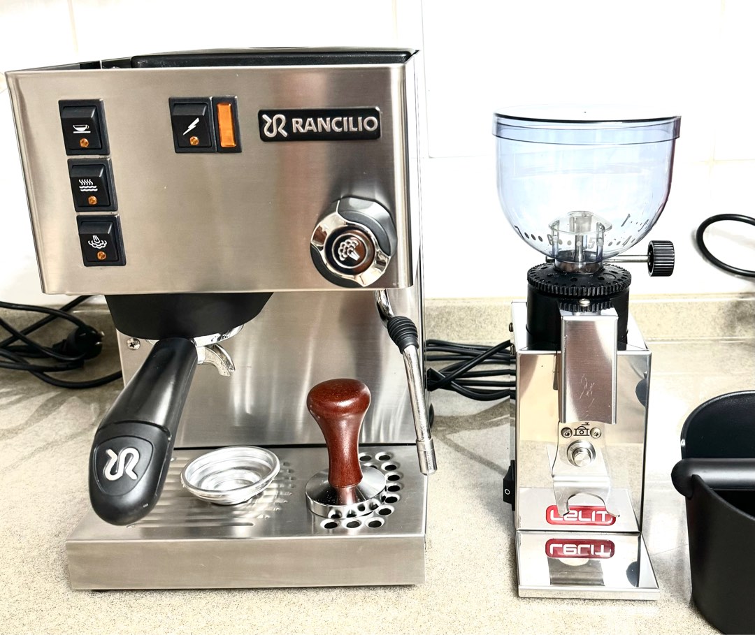 Rancilio Silvia with Lelit Fred Grinder Espresso Coffee Machine, TV ...