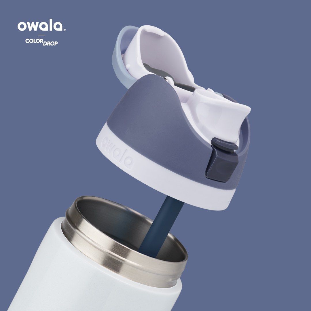 [RARE/IN-HAND] Owala 24oz Riptide Freesip Bottle, Furniture & Home ...