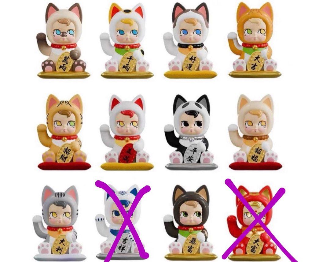 EXCLUSIVELY NEW! SamSam Fortune Cat 2.0 vol 2 popmart Sam Sam, Hobbies ...