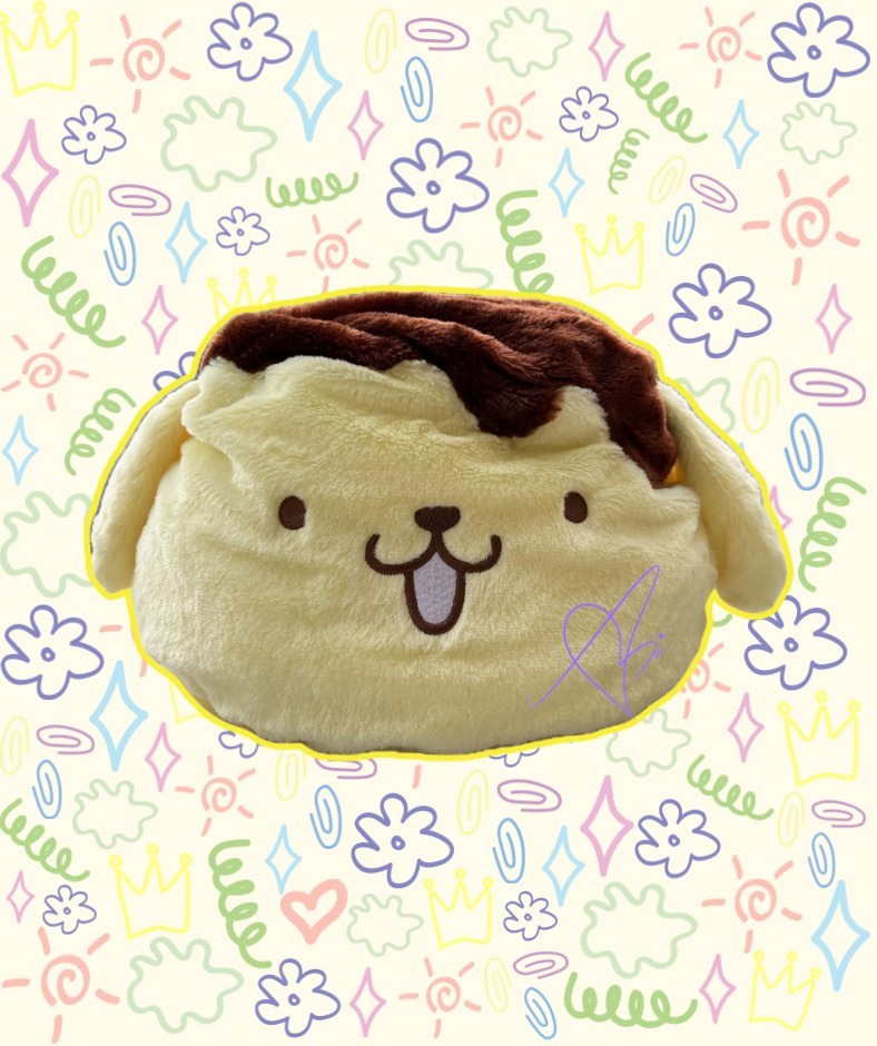 Sanrio Pompompurin Pudding Plush Pillow Stuff Toy, Hobbies & Toys, Toys ...