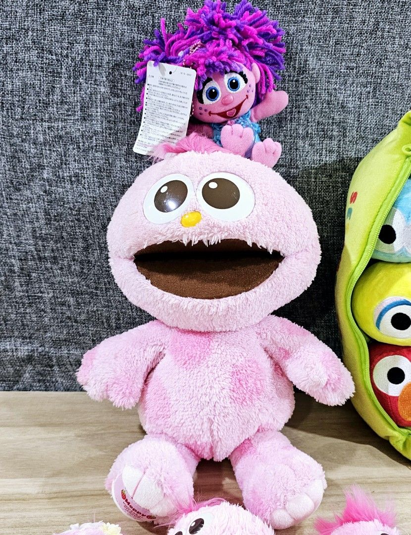 Sesame Street Moppy Abby Cadabby Elmos in Nut plush combo, Hobbies ...