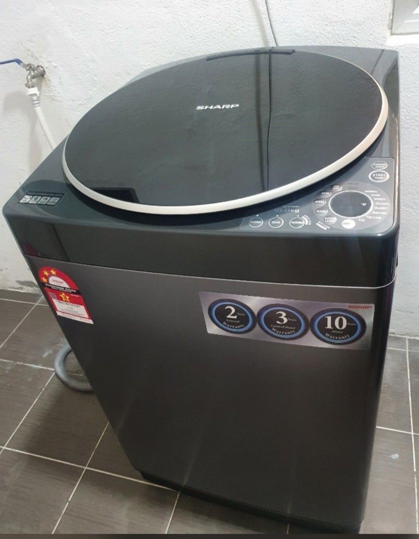 Sharp Top Load Washing Machine 10kg, TV & Home Appliances, Washing ...