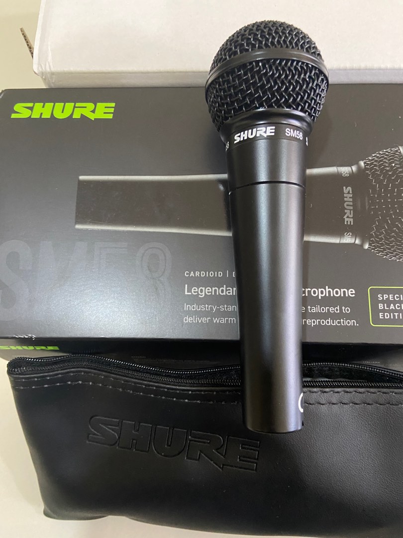 Shure SM58 Black limited edition, Audio, Microphones on Carousell