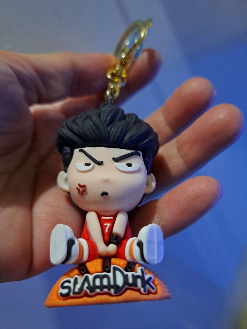 Slam Dunk Keychain Shohoku Ryota Miyagi Hisashi Mitsui mini action ...