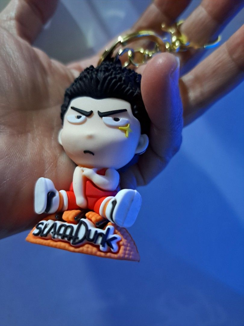 Slam Dunk Keychain Shohoku Ryota Miyagi Hisashi Mitsui mini action ...