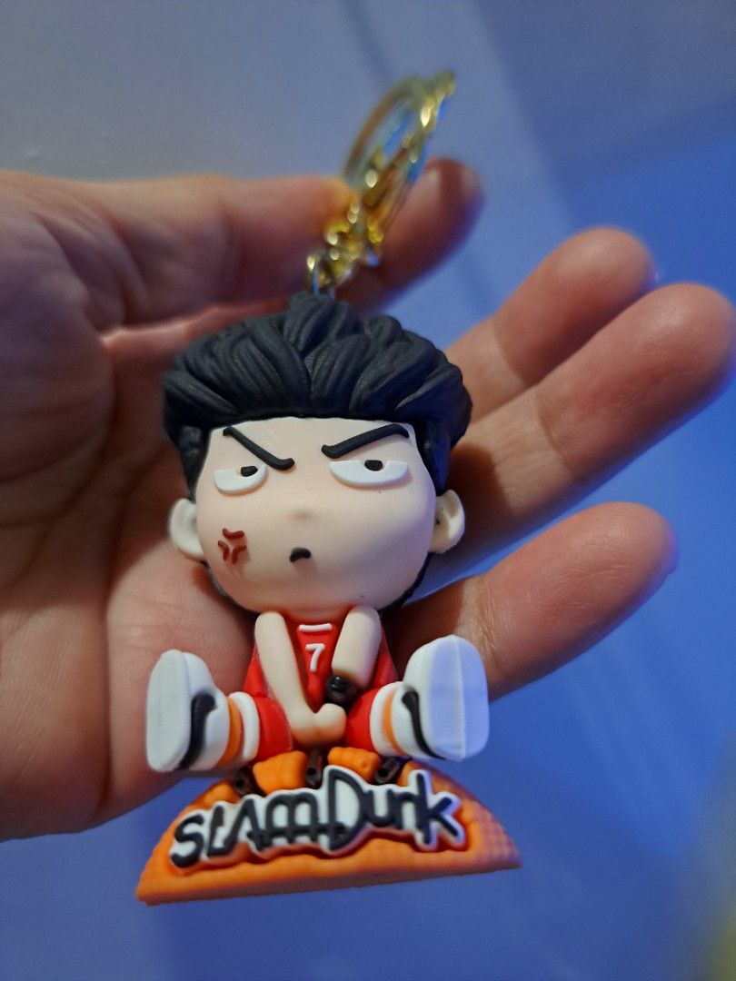 Slam Dunk Keychain Shohoku Ryota Miyagi Hisashi Mitsui mini action ...