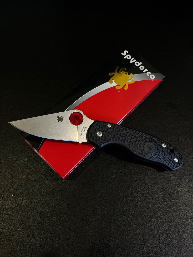 SPYDERCO C223PBK PARA 3 LIGHTWEIGHT (BLACK) EDC FOLDING KNIFE MADE IN ...
