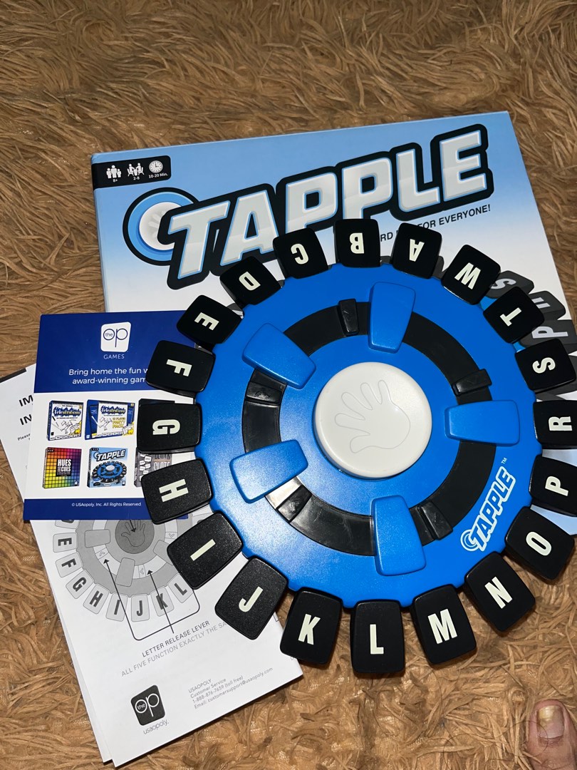 TAPPLE Word Game | Fast-Paced Family Board Game Spelling Word Kids ...