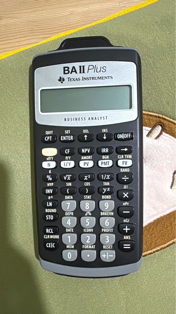 Texas Instrument BA II Plus Financial calculator, Hobbies & Toys, Stationery & Craft, Stationery ...