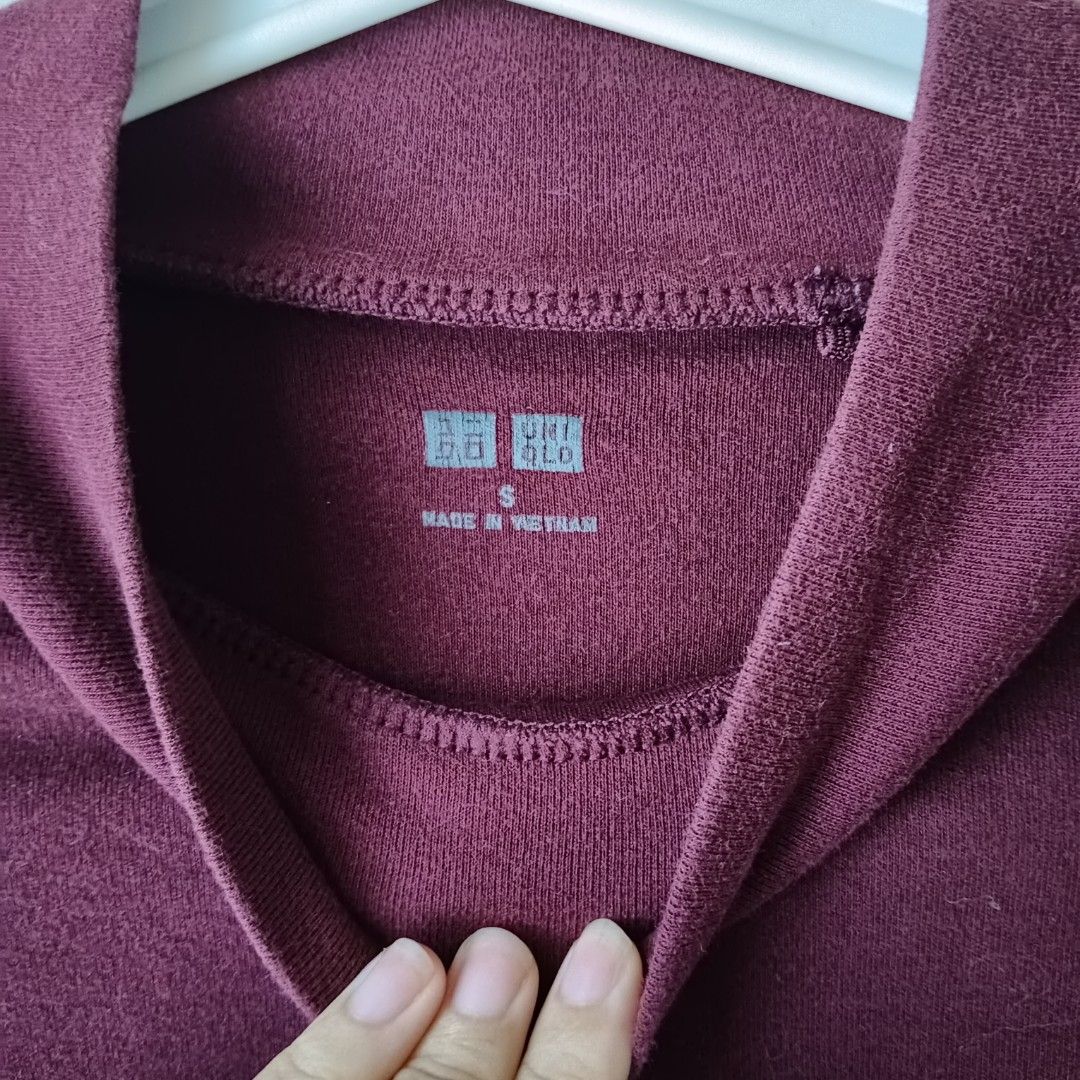 Uniqlo dark purple, Women's Fashion, Tops, Blouses on Carousell