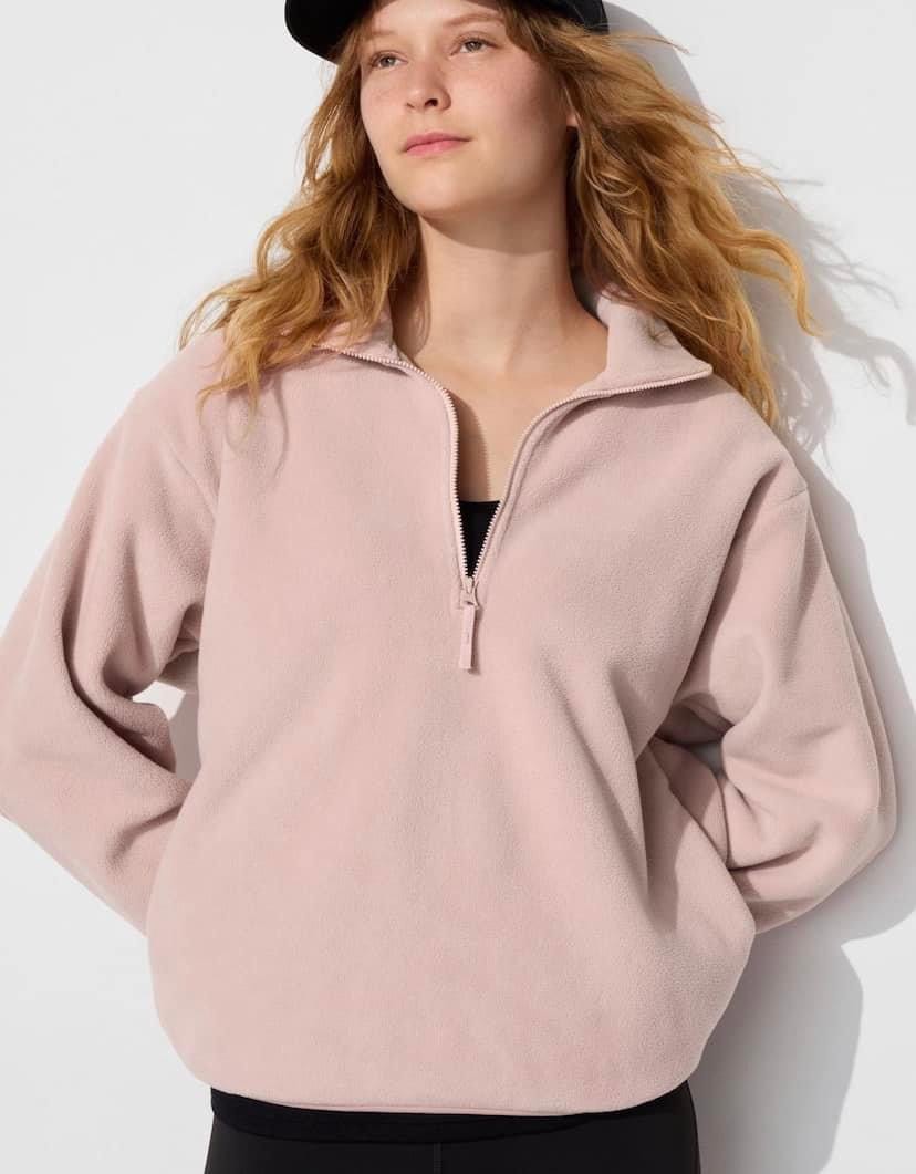uniqlo half zip, Women's Fashion, Coats, Jackets and Outerwear on Carousell