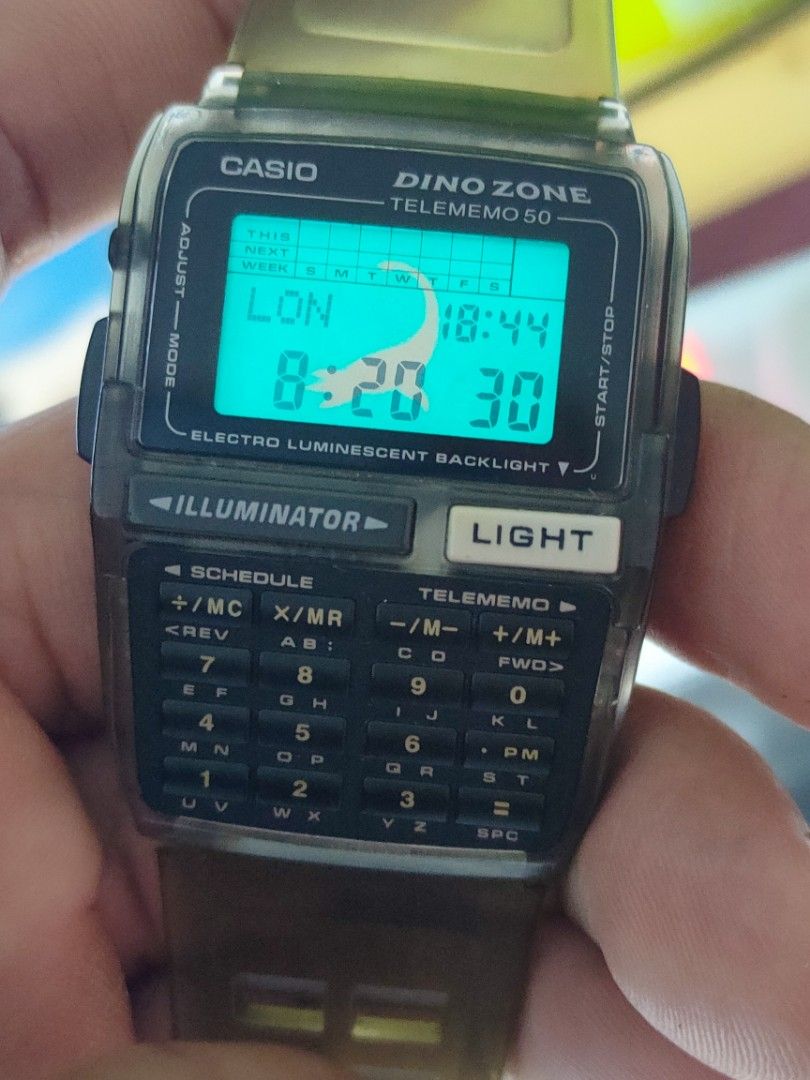 Vintage Casio DBC-63 DINO ZONE Calculator (1990s) 1276 Module Casio ...