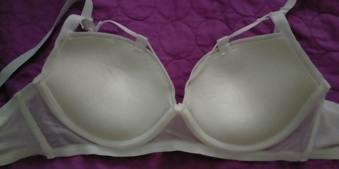White bandage cross 36a cup bra, Women's Fashion, New Undergarments ...