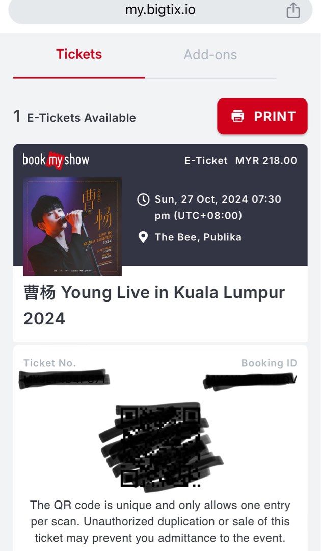 WTS CAO YANG Live in Malaysia 27 Oct 2024, Tickets & Vouchers, Event ...