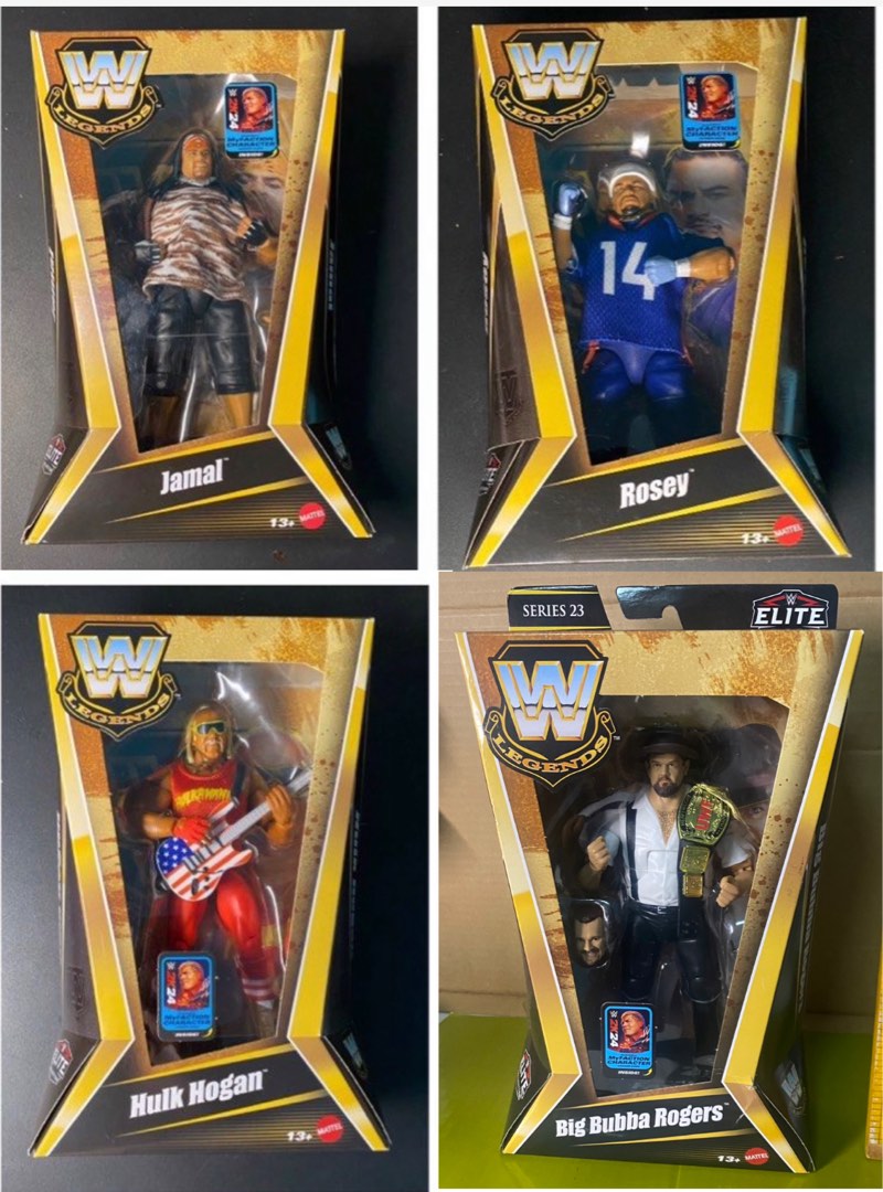 WWE ELITE LEGENDS SERIES 23 BUBBA ROGERS HULK HOGAN, JAMAL & ROSEY 6 ...