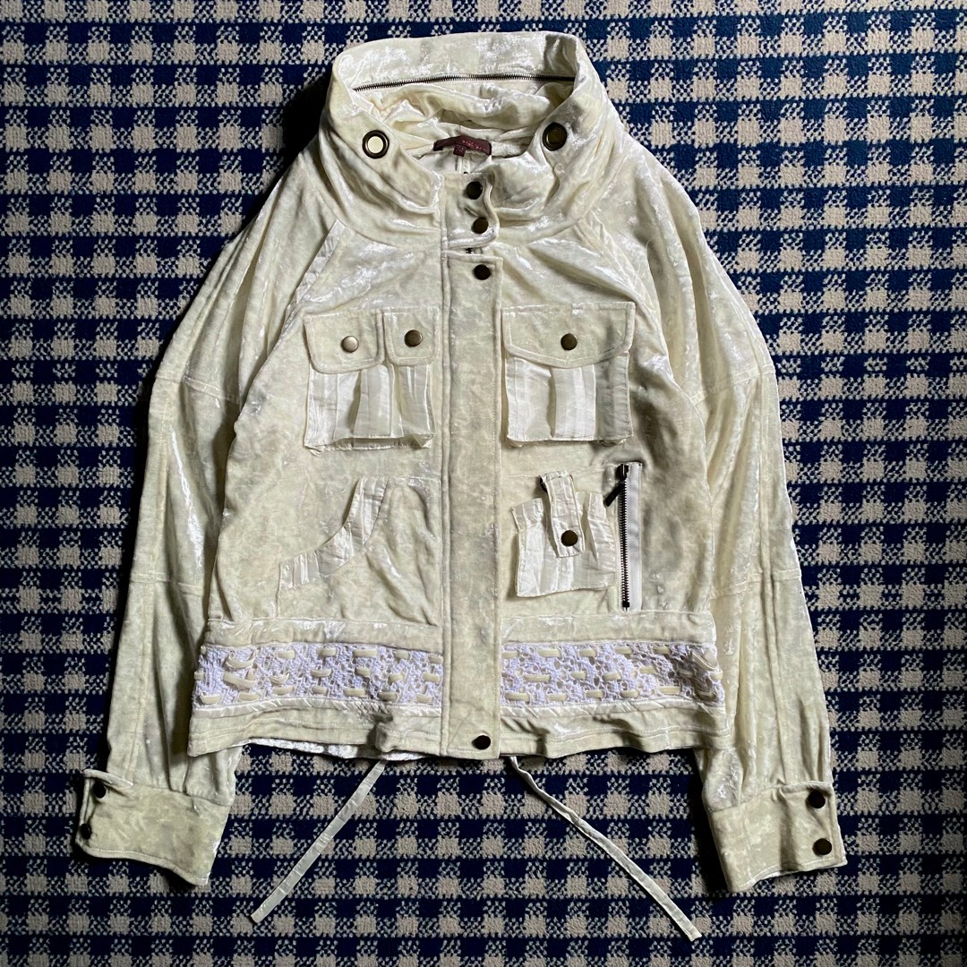 Y2K Coquette Tiffany Cargo Utility Jacket, Women's Fashion, Coats ...