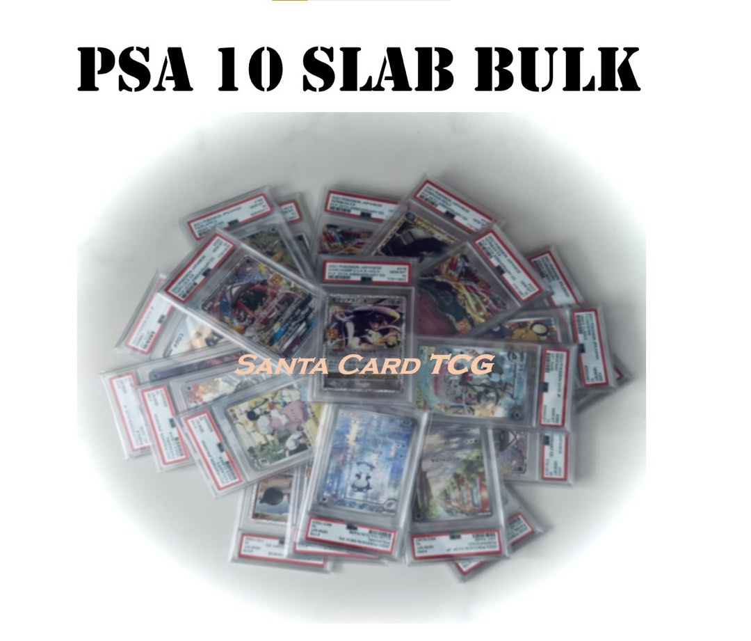 [10 PSA 10 Slab Bulk] Pokemon TCG Graded Slab Bulk, Hobbies & Toys ...