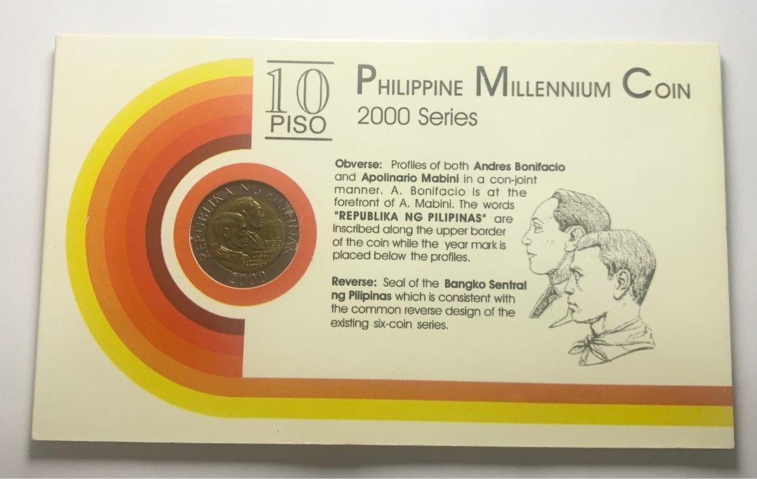 2000 10 piso Philippine Millennium Coin - Sealed -Rare, Hobbies & Toys ...