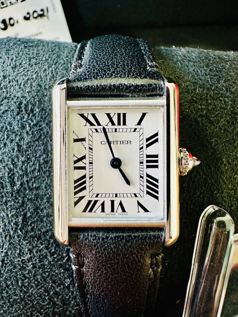 2021 Cartier Tank Must Small Solar Beat, Luxury, Watches on Carousell