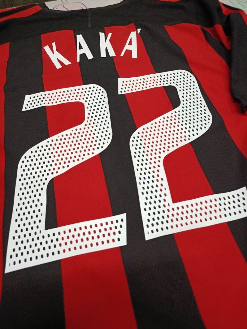 #22 Ricardo Kaka Ac milan home player version 2003-04 soccer/football ...
