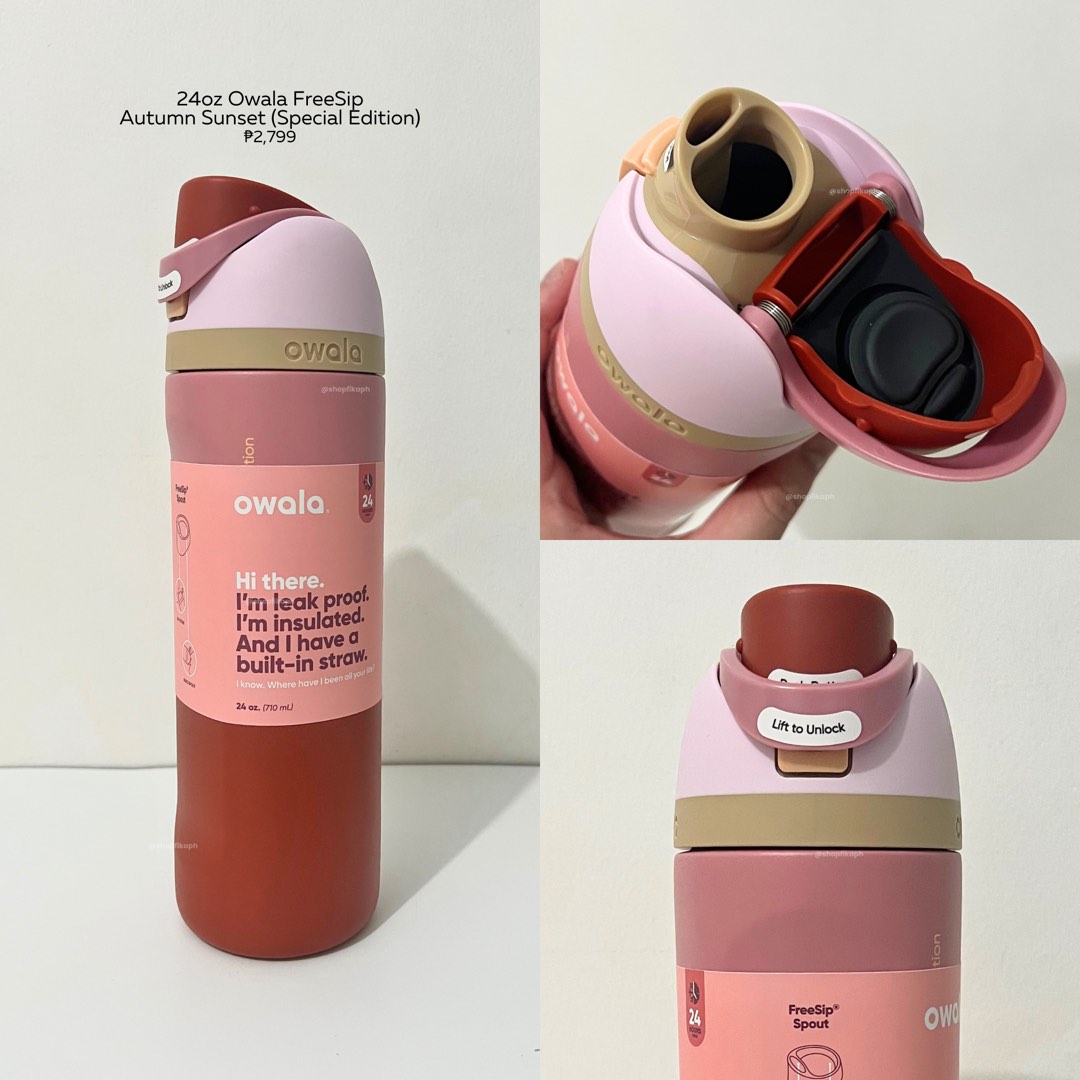 24oz Owala FreeSip - Autumn Sunset (Special Edition Bottle), Furniture ...