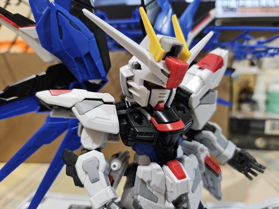 素組 已砌 新淨 未display過 MGSD Strike Freedom Gundam 突擊自由高達 國模 模型 model MG SD ...