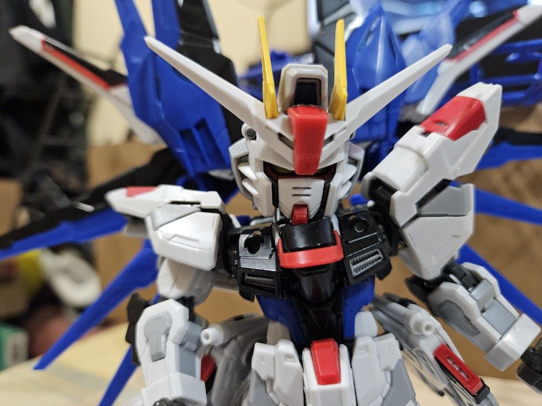 素組 已砌 新淨 未display過 MGSD Strike Freedom Gundam 突擊自由高達 國模 模型 model MG SD ...