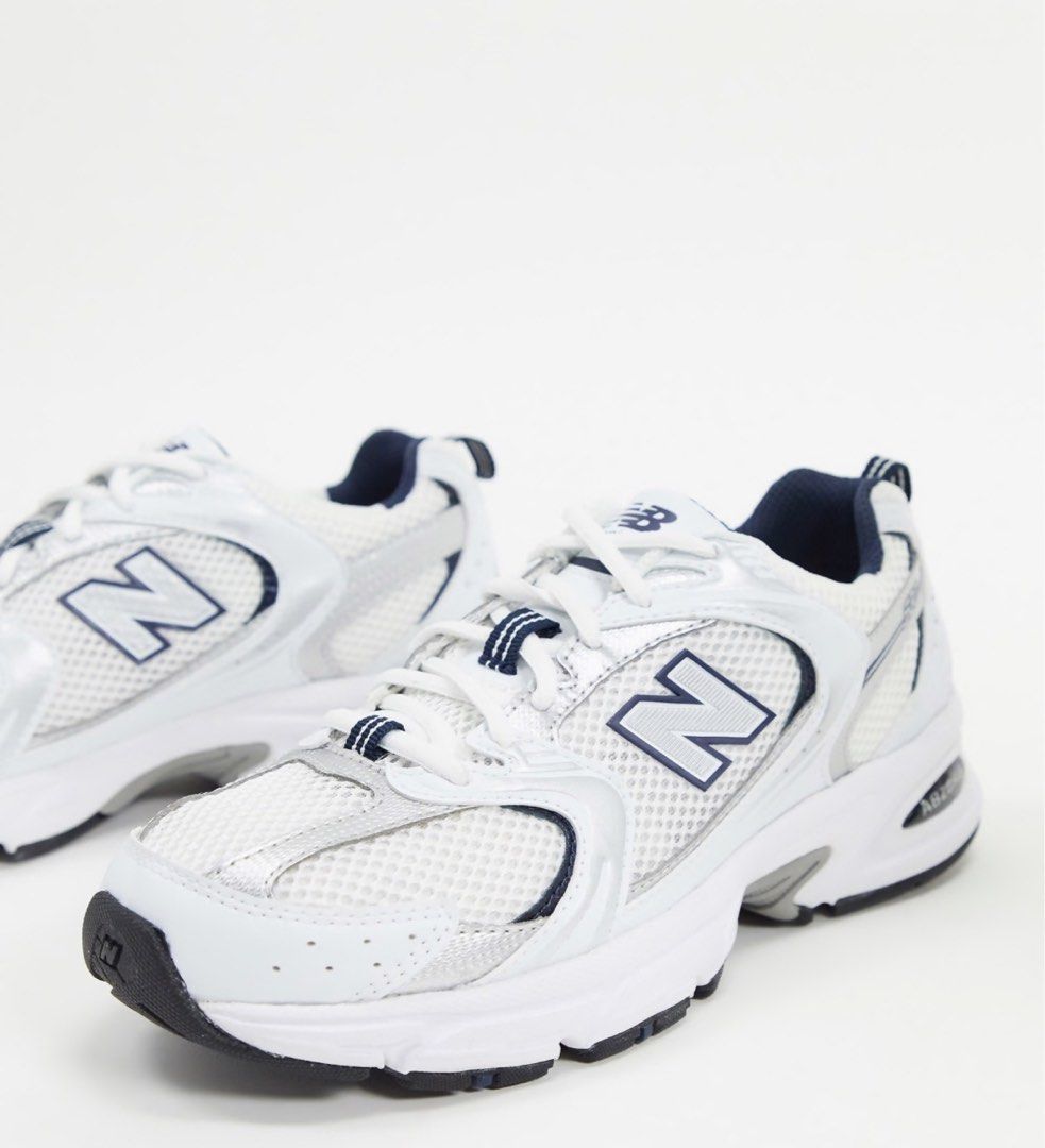 [Bought on Asos] UK 6.5 - New Balance 530 sneakers in white silver and ...
