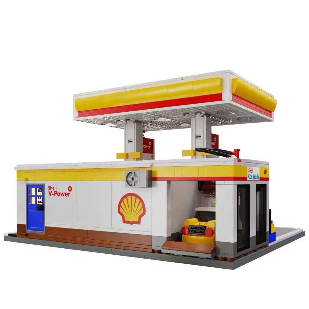 Cada Shell Station Retail Store C66026W Building Block Bricks Toy Set ...