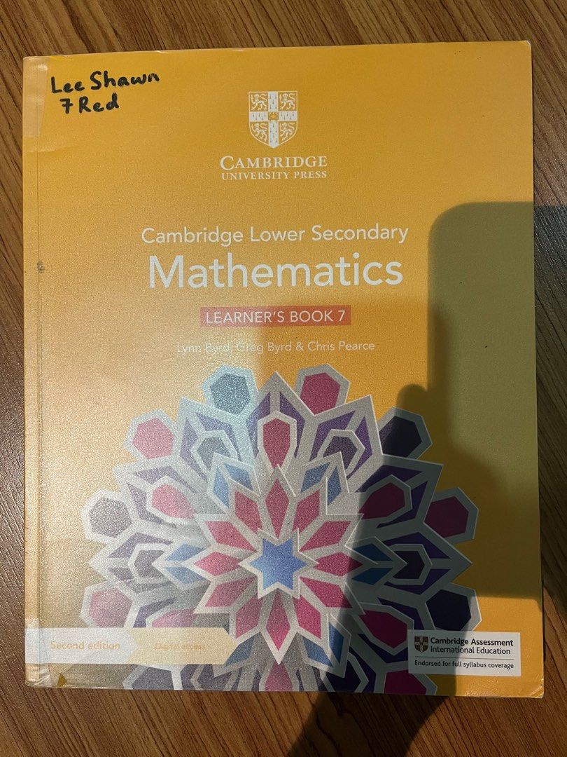 Cambridge Year 7 Mathematics Textbook, Hobbies & Toys, Books ...