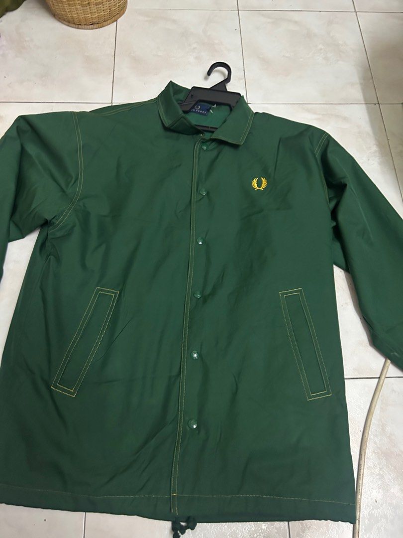 coach jacket Fred Perry, Men's Fashion, Activewear on Carousell