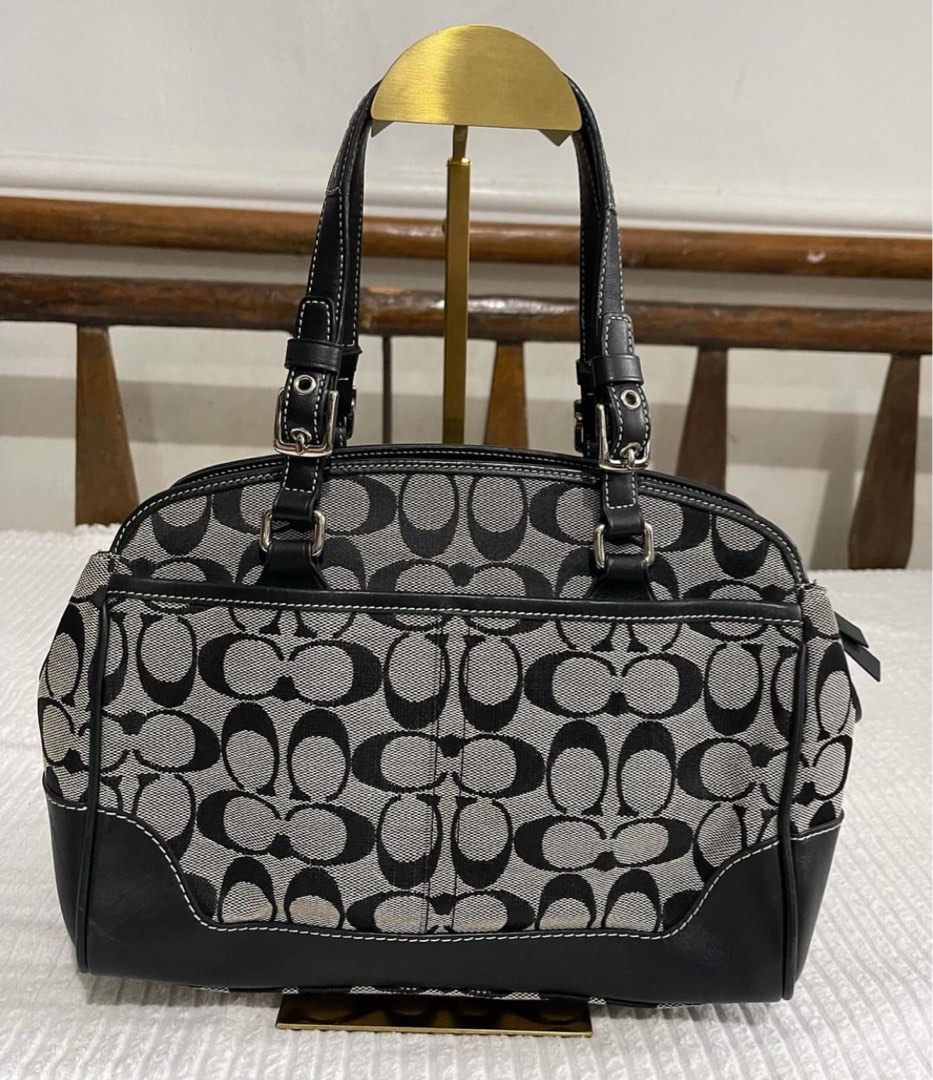 Coach Monogram Canvas Shoulder Bag, Luxury, Bags & Wallets on Carousell