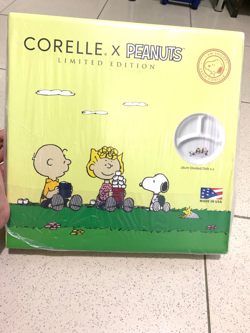 CORELLE X PEANUTS LIMITED EDITION DIVIDED DISH x 2, Furniture & Home ...