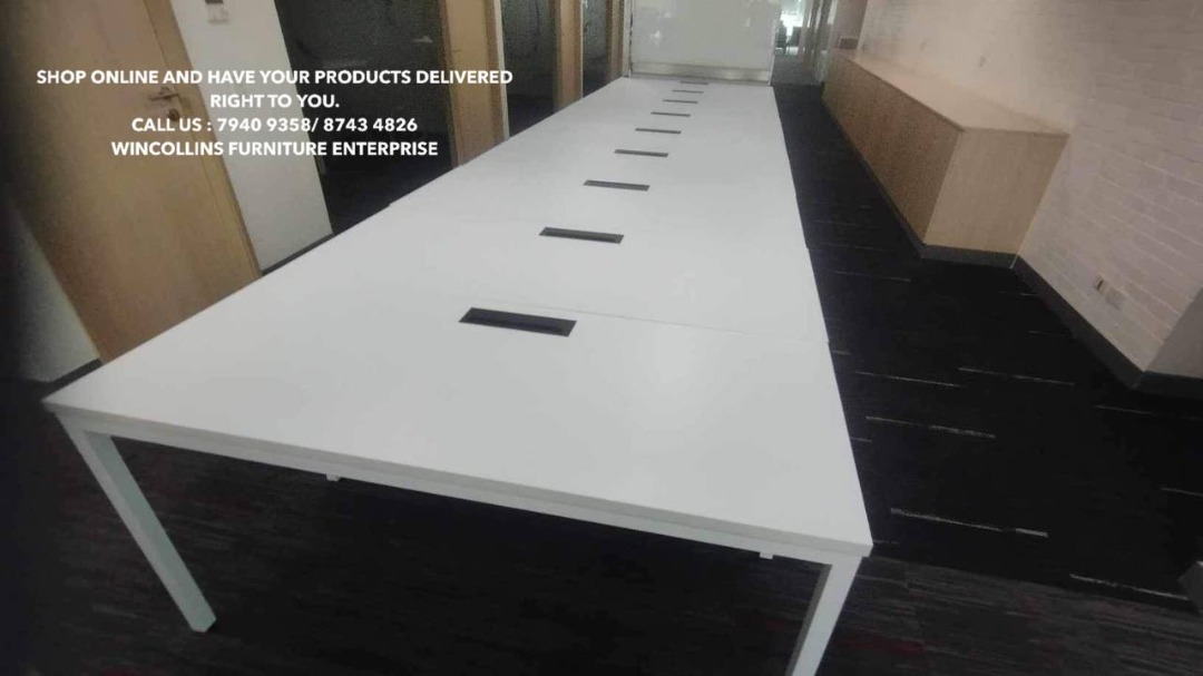 CUSTOMIZED OFFICE TABLE, Furniture & Home Living, Office Furniture ...