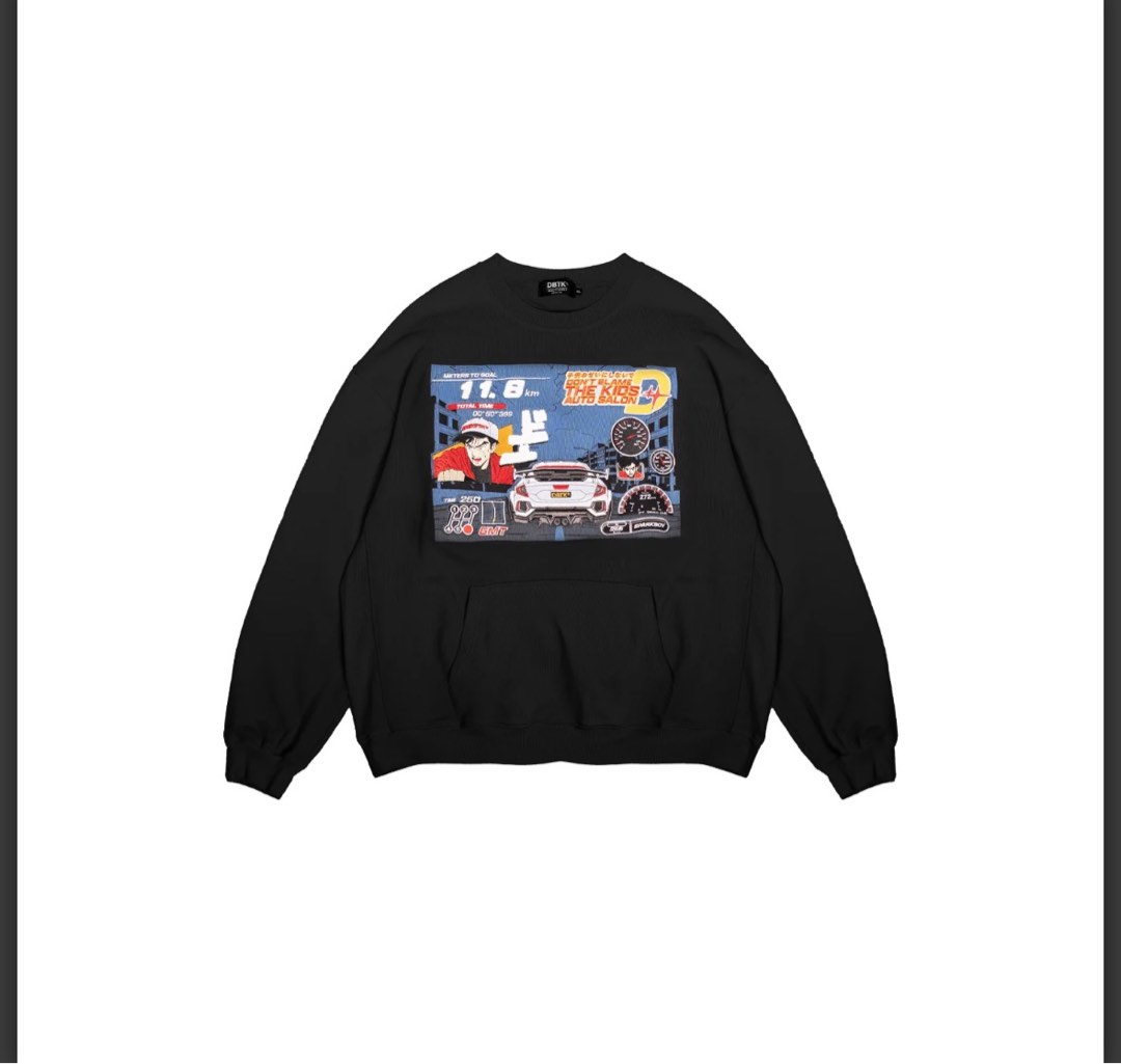 DBTK Spark Interface Crewneck Black, Men's Fashion, Tops & Sets ...