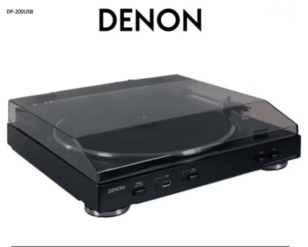 Denon DP-200USB Fully Automatic Turntable with USB MP3 Encoder, Audio, Portable Music Players on ...