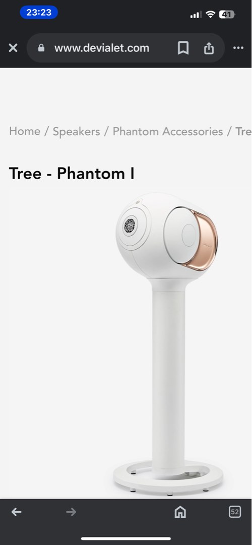 Devialet phantom one stand, Audio, Soundbars, Speakers & Amplifiers on Carousell