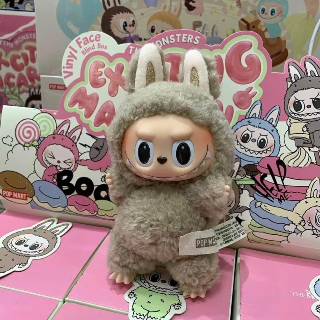 FOR SALE LABUBU DOLL EXCITING MACAROON SESAME BEAN, Hobbies & Toys ...